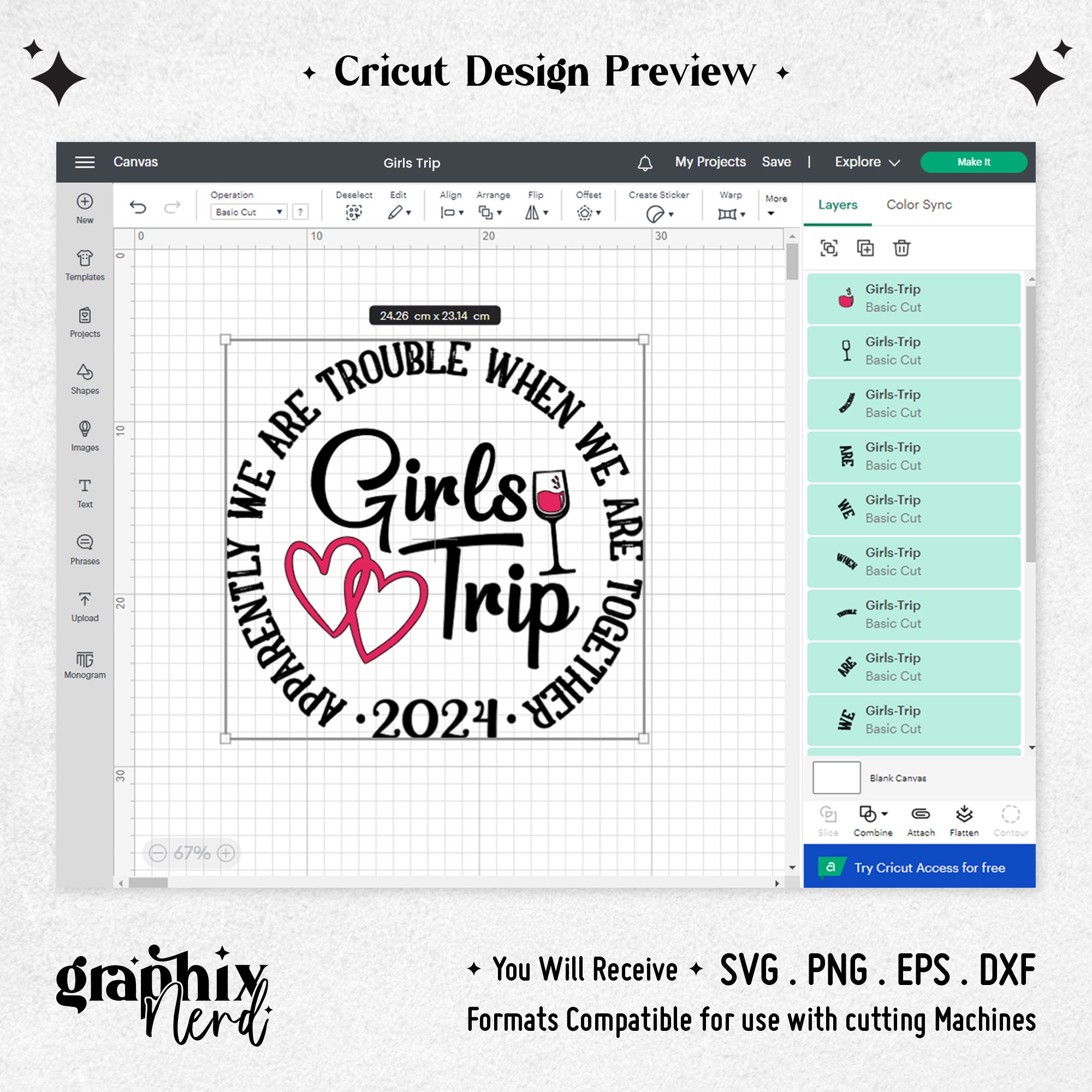 Girls Trip 2024 Svg Bundle, Girls Weekend 2024 Svg Bundle, Girls ...