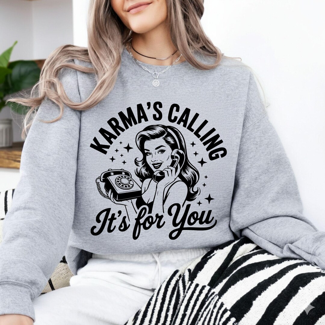 Karma is Calling SVG PNG, It's for You Quote, Karma Graphic, Spiritual ...