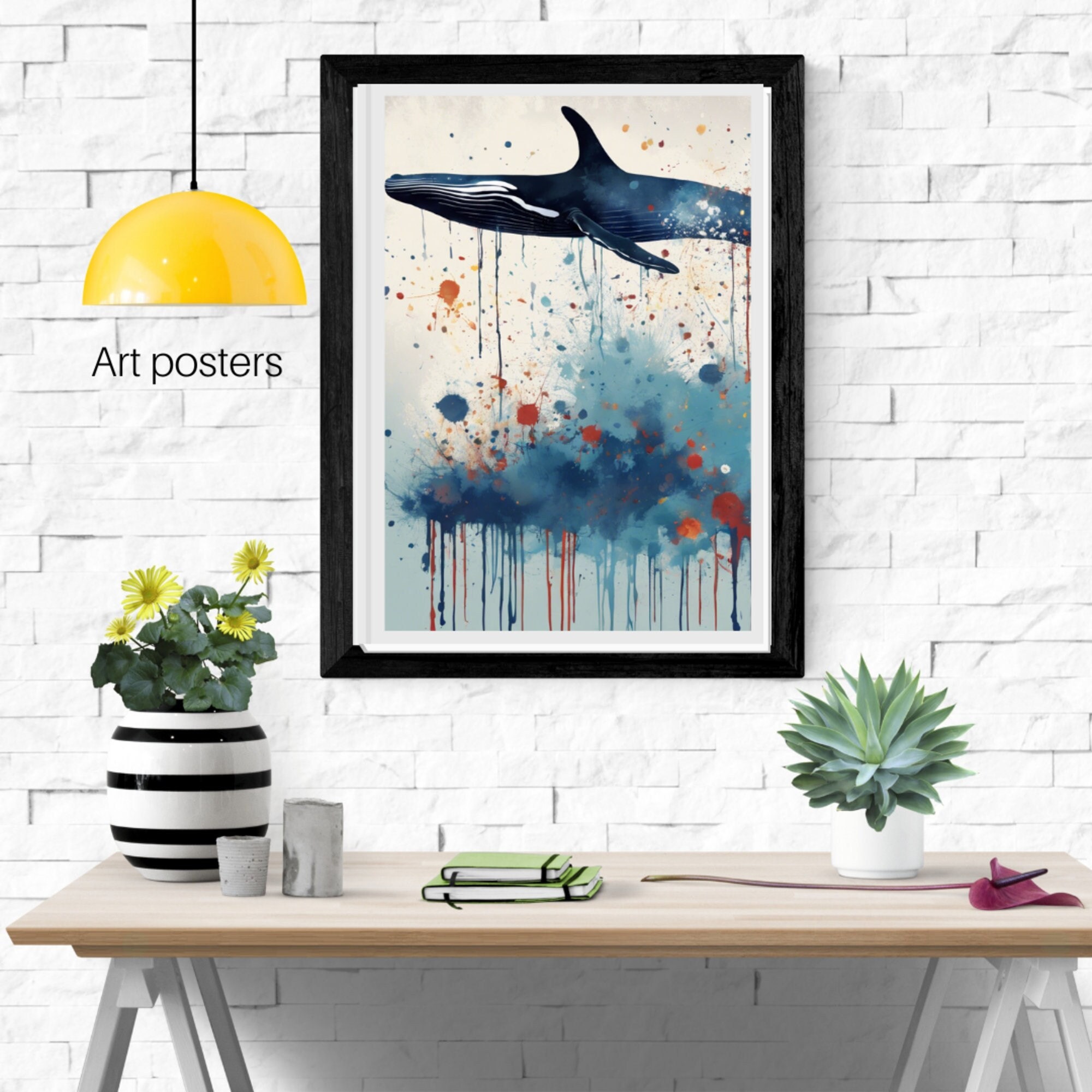 12 Watercolor Whale Posters for Instant Marine Elegance - Etsy