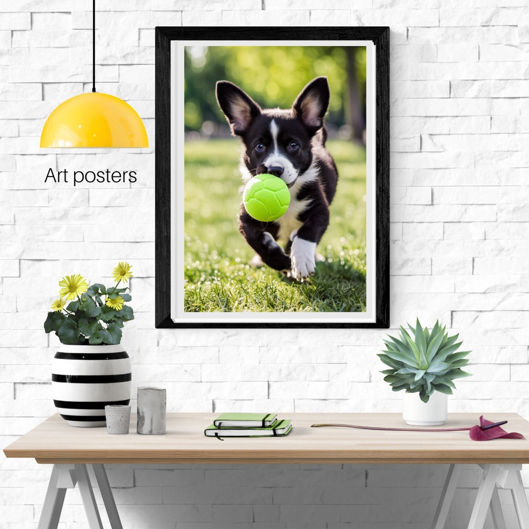 Lot 4 Dog Posters for Download Instant Interior Decoration for a Unique ...