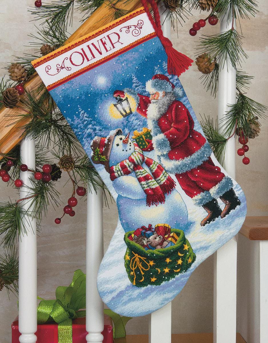 Counted Cross Stitch Pattern Holiday Glow Stocking PDF Digital File - Etsy