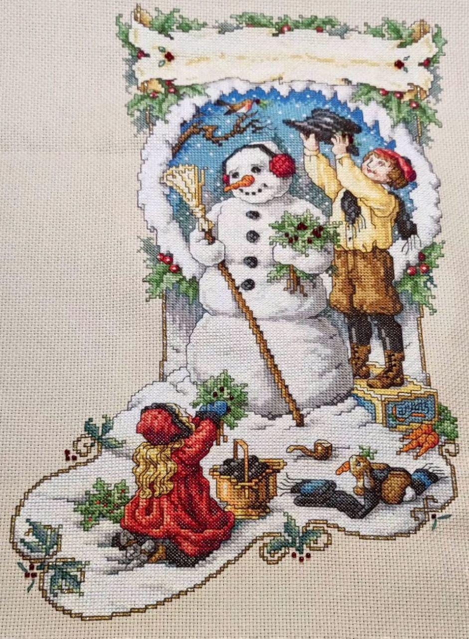 Counted Cross Stitch Pattern Holiday Nostalgia Stocking PDF Digital ...