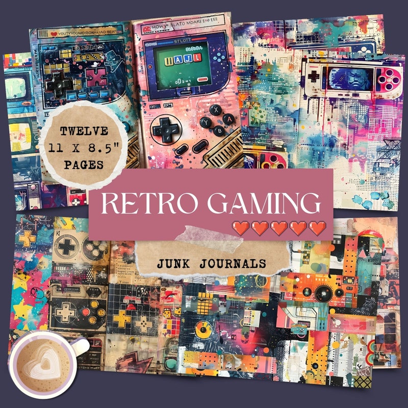 Junk Journal Video Game - Etsy