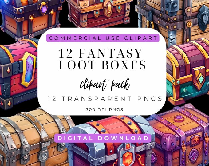 Epic Adventure Treasure Chests PNG Set for Imaginative Play | Perfect ...