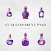 Purple Magic Potion Clipart: Fantasy Elixirs (PNG Digital Download) - Etsy