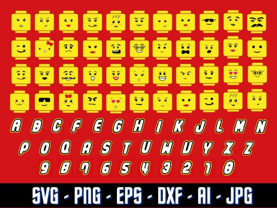 Brick Faces, Brick Faces Svg, Brick Faces Cricut Vector Bundle, Brick ...