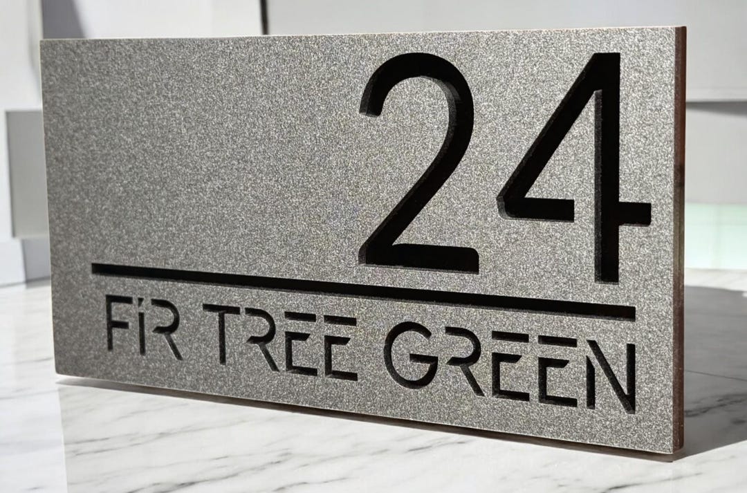 Modern Floating House Sign, House Number, Modern Door Sign, New Door ...