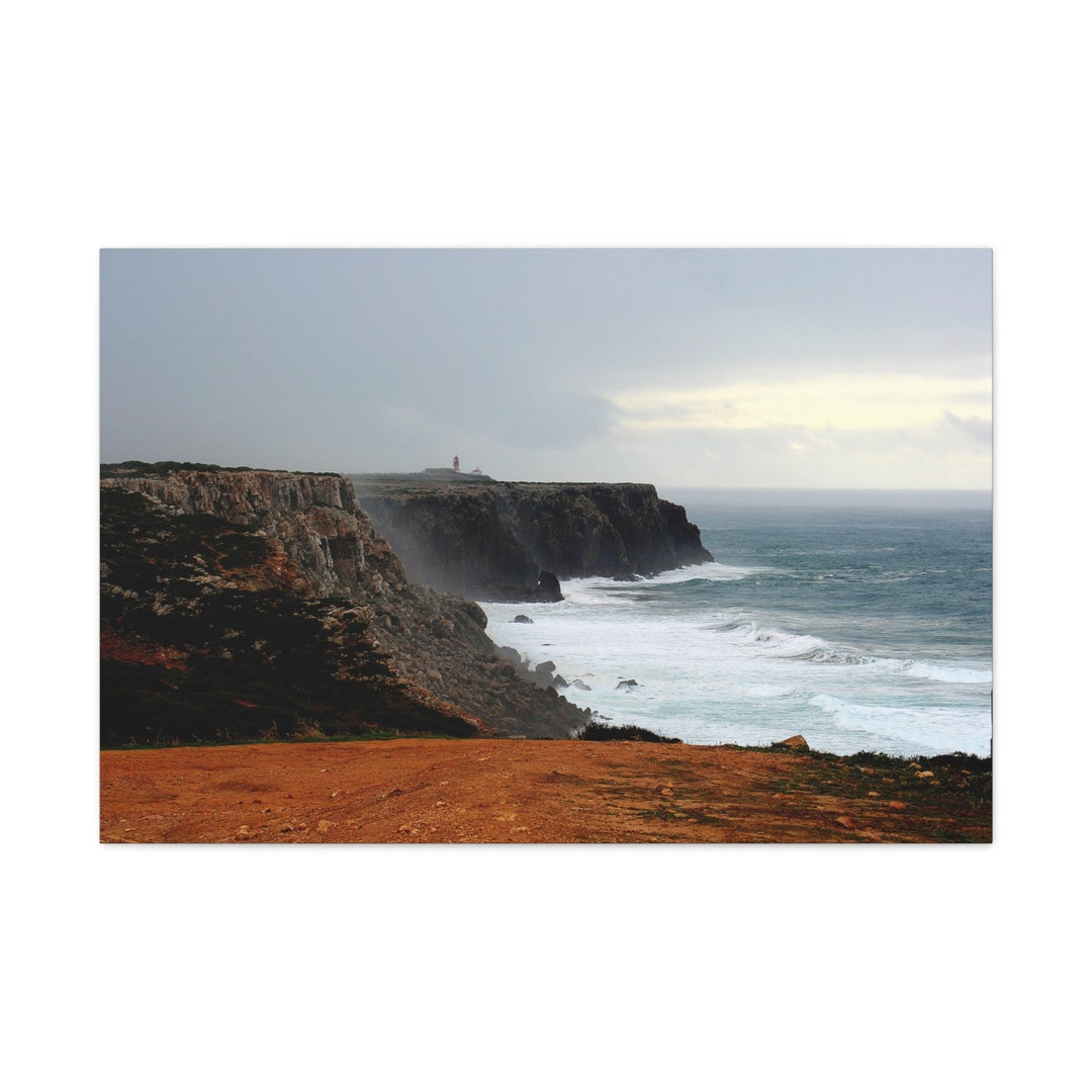 Nearshore Landscape of Sagres in Portugal Over a Canvas Gallery Wraps ...
