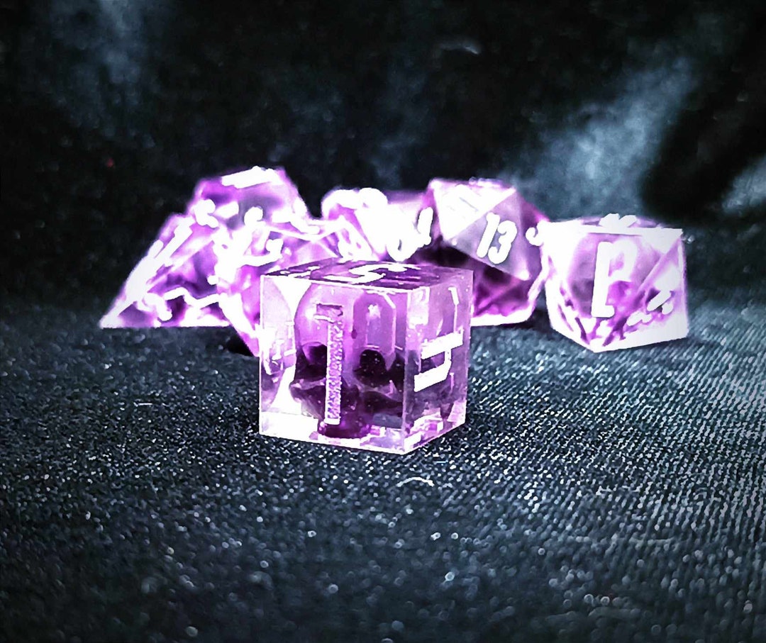 Cursed Skulls Dice Set Handmade Sharp Edge Resin Dice Set - Etsy