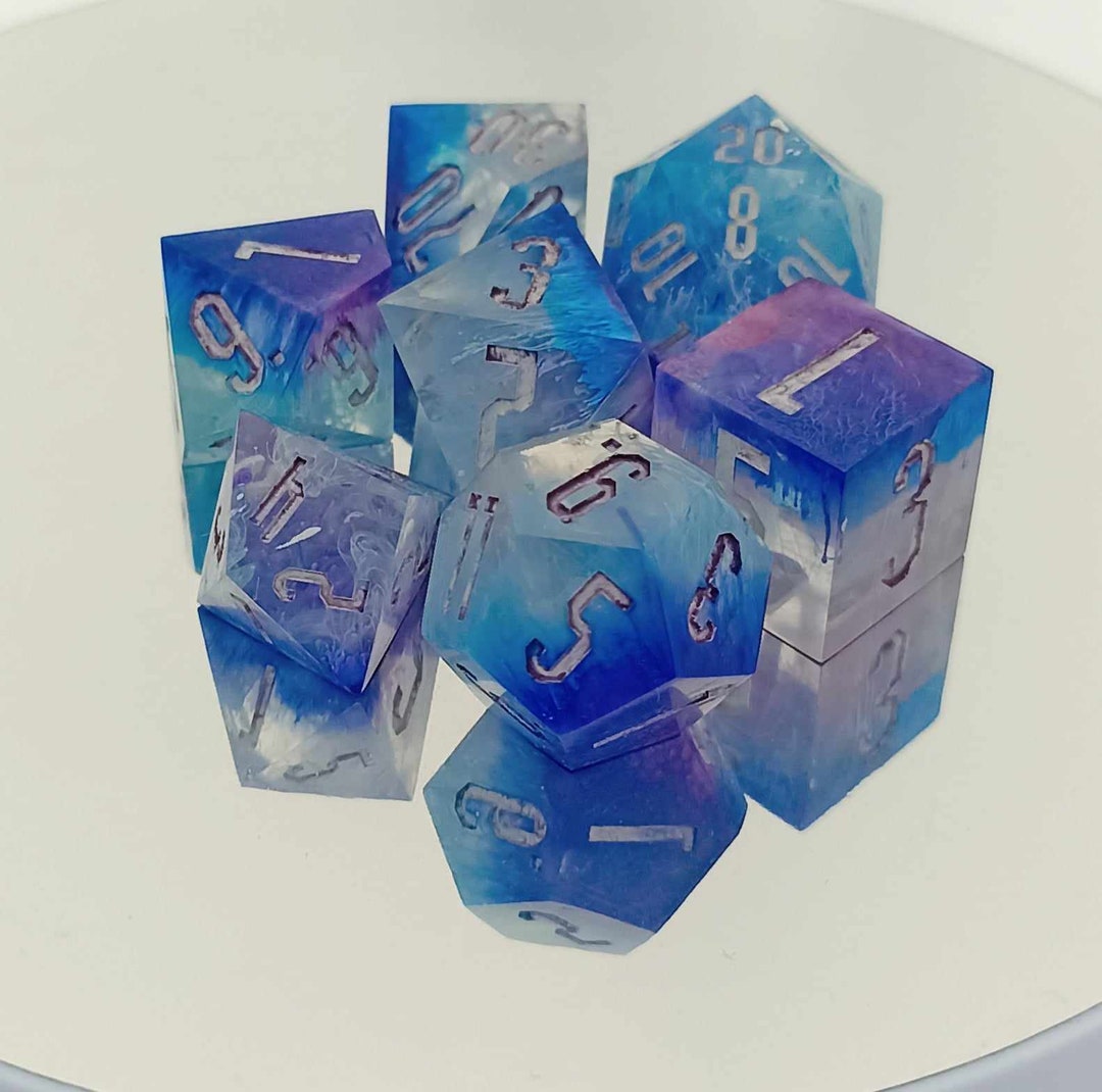 Eldrich Energy Dice Set Handmade Sharp Edge Resin Dice Set - Etsy
