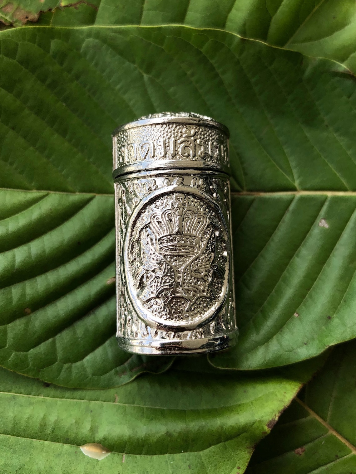 Thai Herbal Inhaler | Jarungjit Inhaler | Thai Tradition | Silver Metal ...
