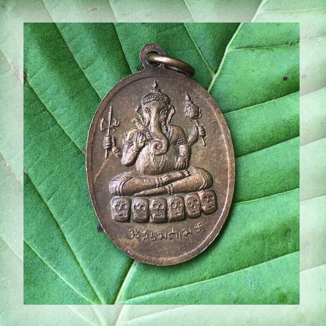 Ganesha/shiva Pendant | Father and Son Double Sided | Buddhist Charm ...