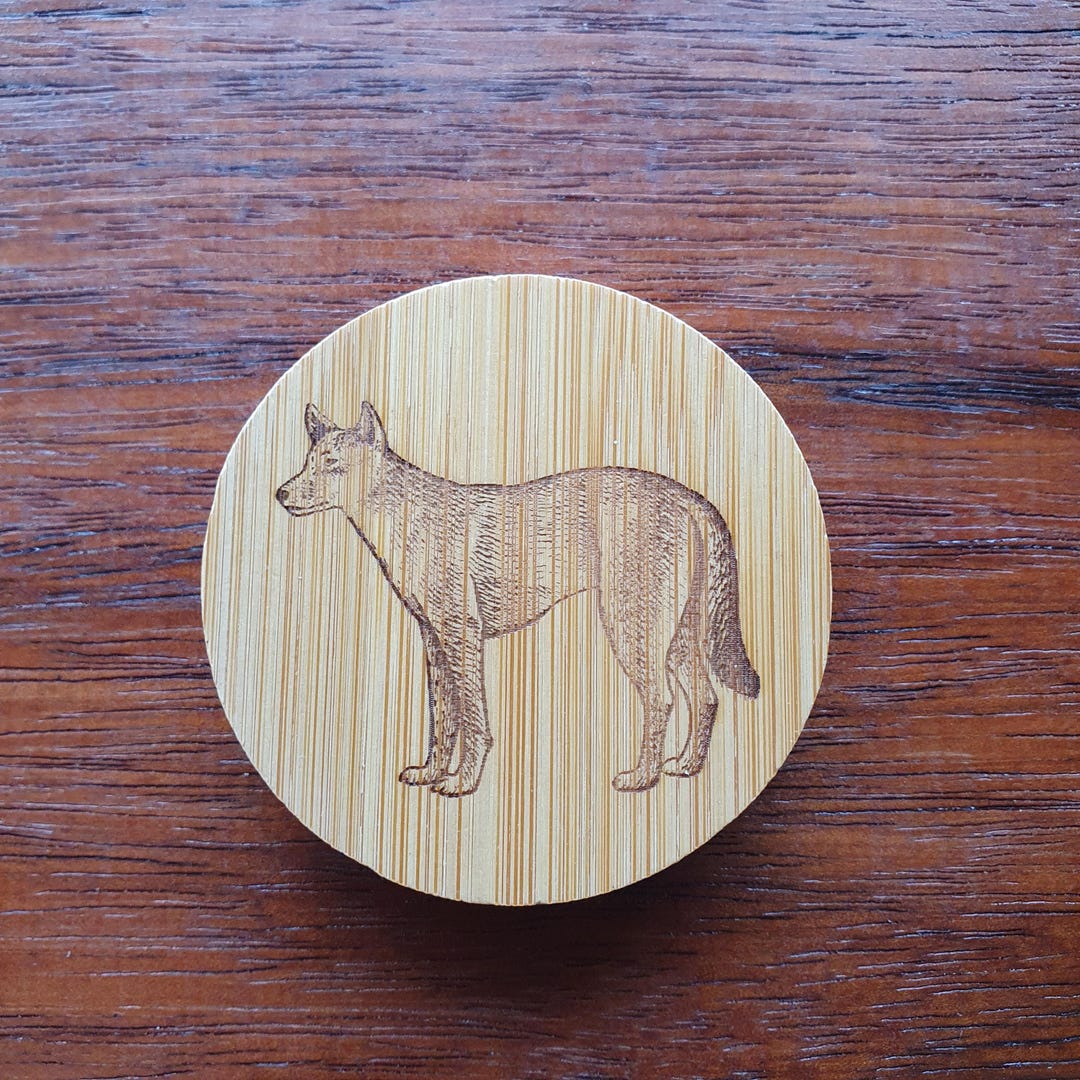 Dingo Australian Native Bamboo Wood Magnetic Bottle Opener Party Favour ...
