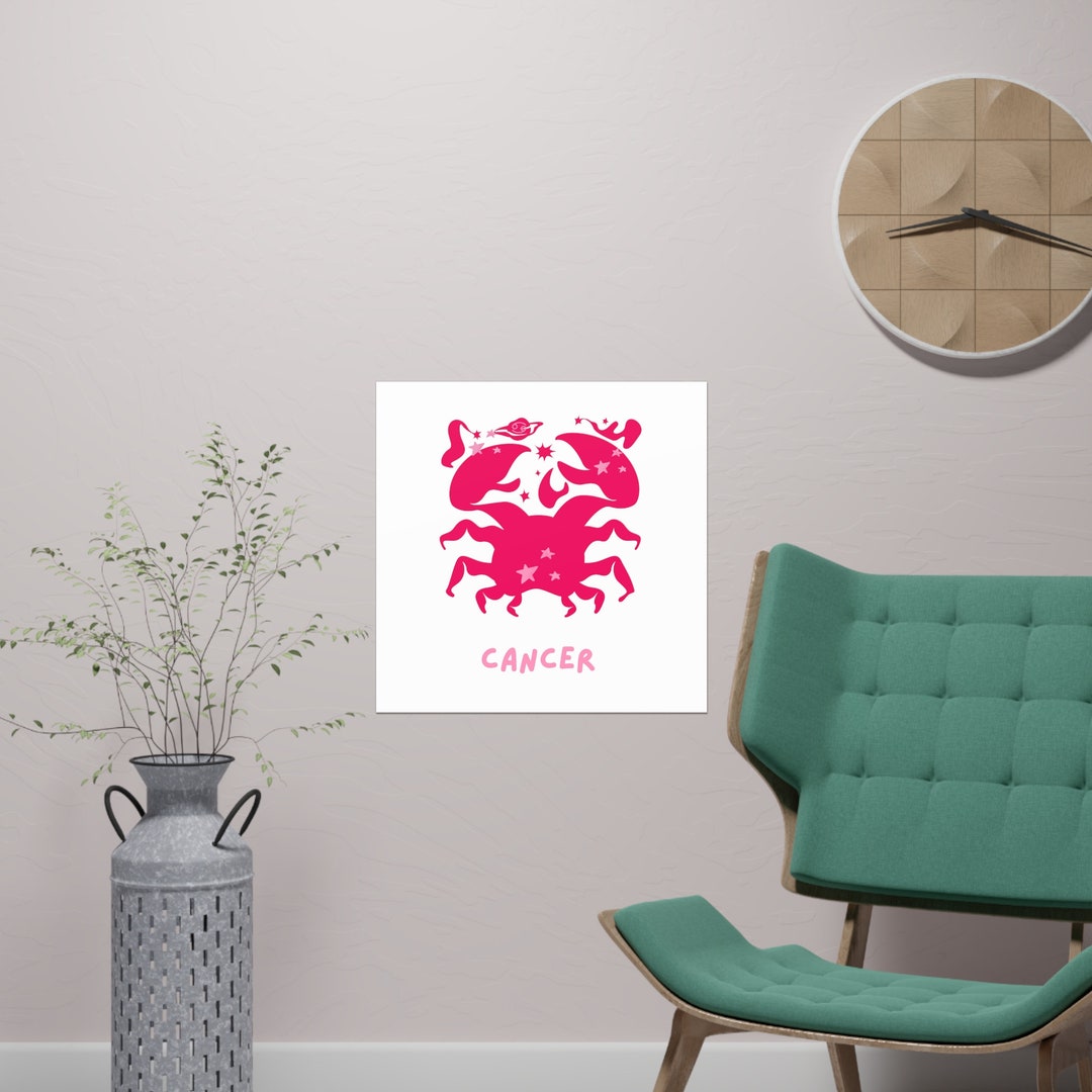 Poster Matte Astrology Design Star Sign Zodiac Sign Cancer - Etsy