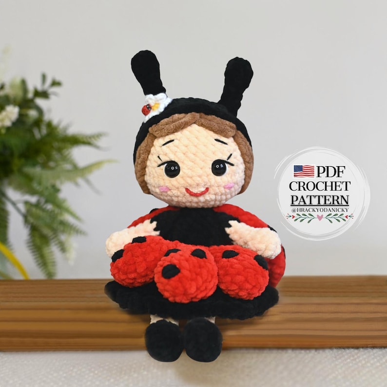 Ladybug Crochet Pattern PDF - Lena Amigurumi Doll – US Terms Instant ...