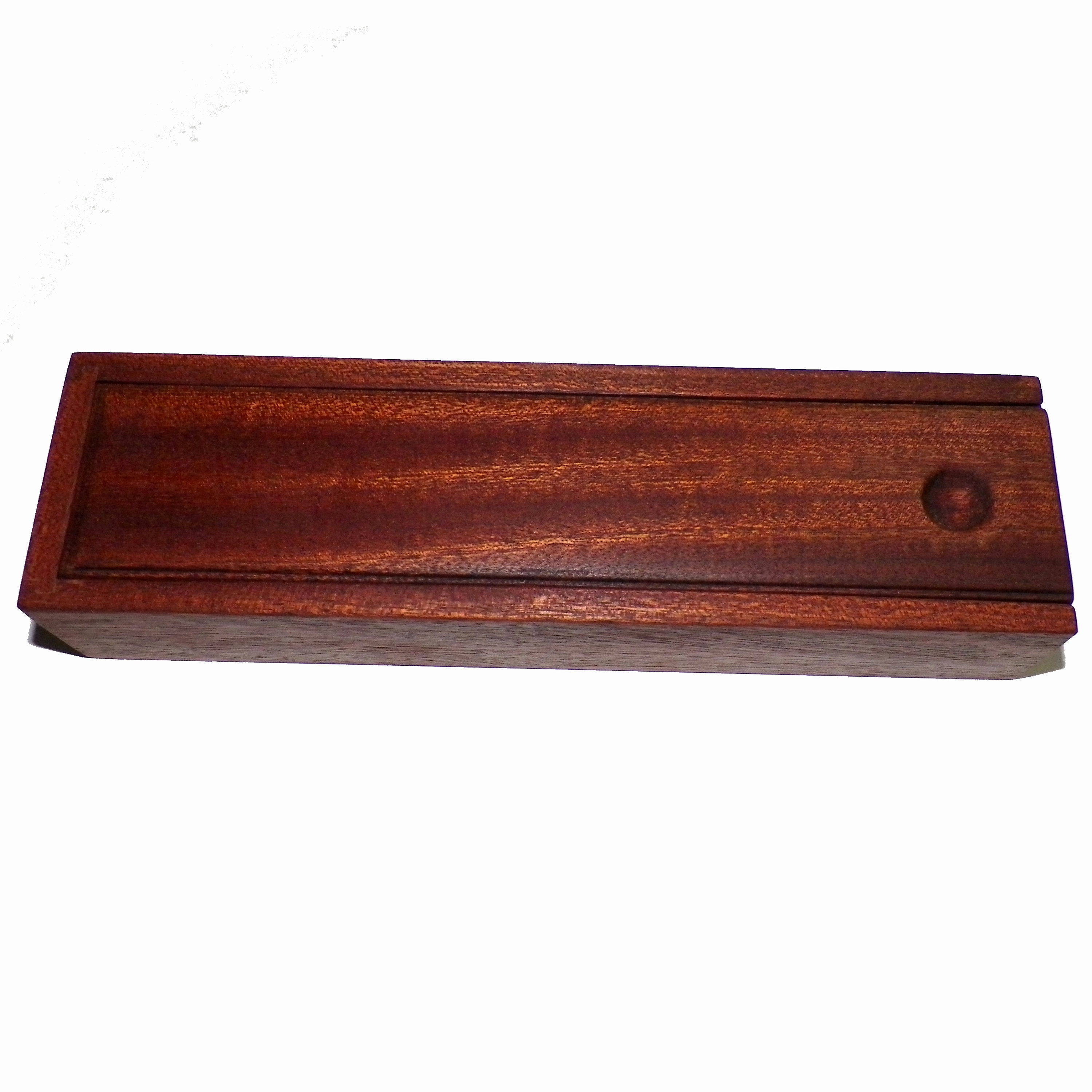 Wooden Pencil Box With a Sliding Lid / Mahogany Wood / Giftbox / Wooden ...