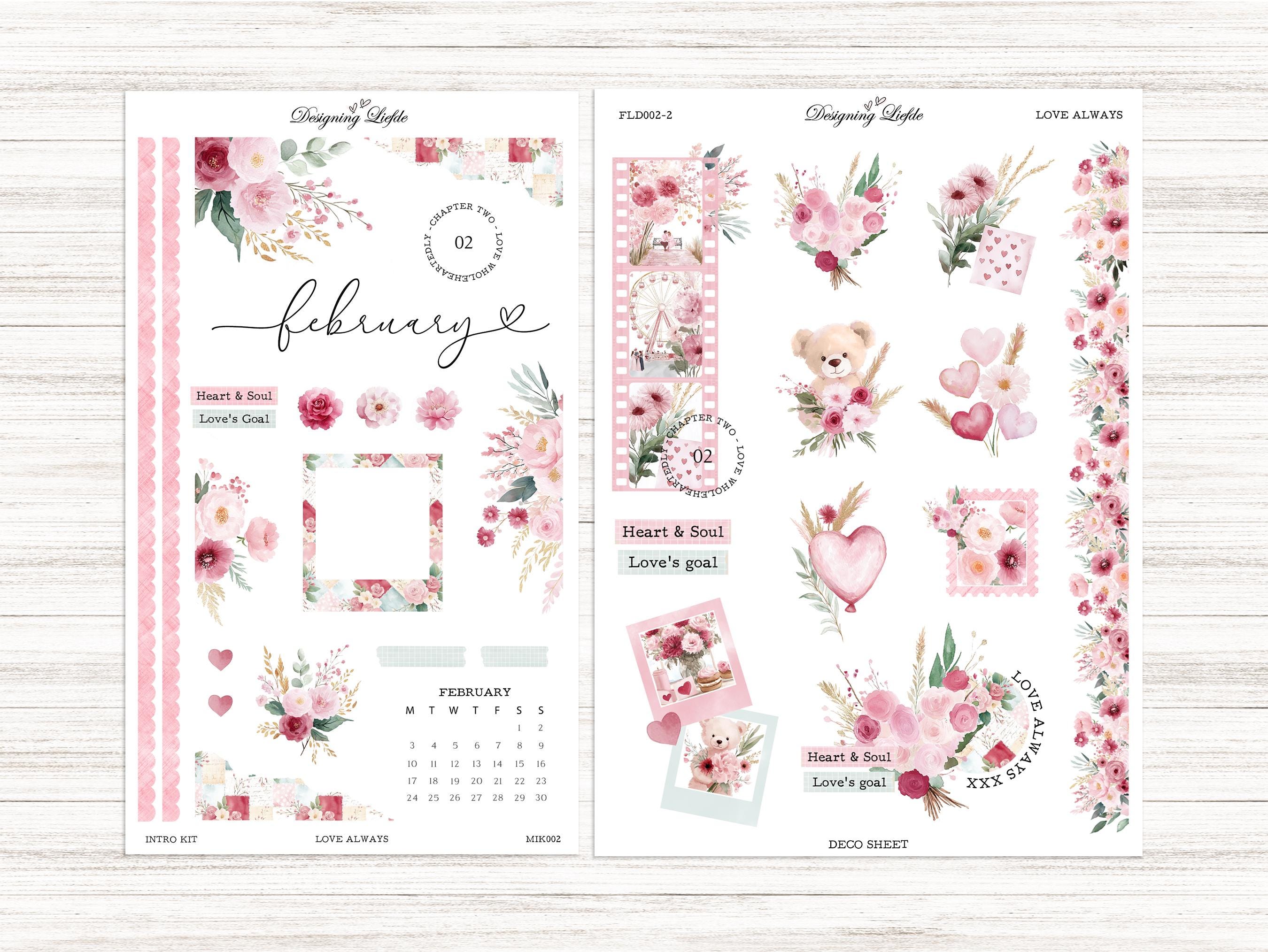 Printable February Monthly Intro Kit / Dashboard Monthly Planner ...