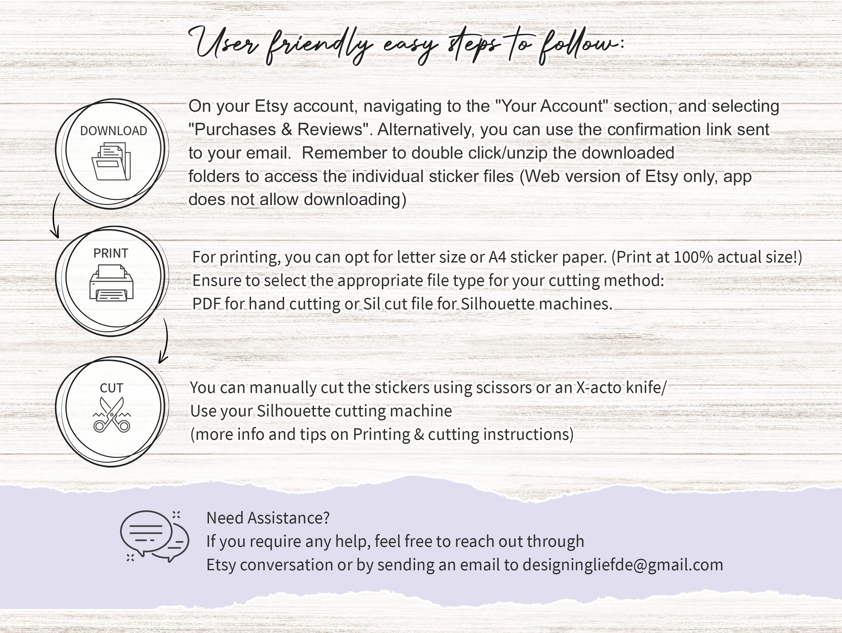 Printable Torn Paper Stickers Dreamy Spring Any Planner - Etsy