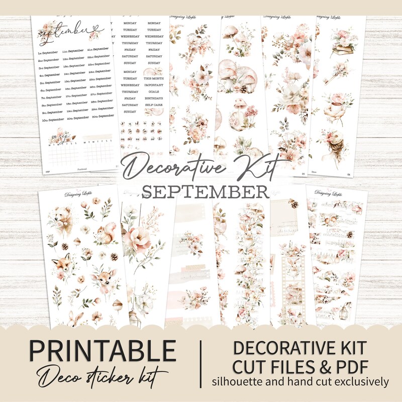 September Stickers - Etsy