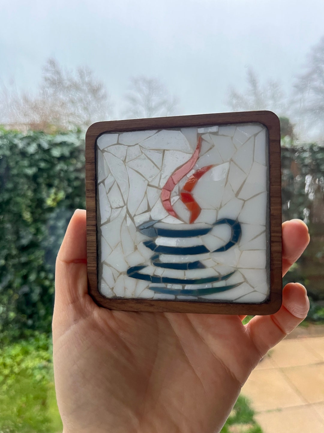 Mozaik Cup Coaster Java Theme - Etsy