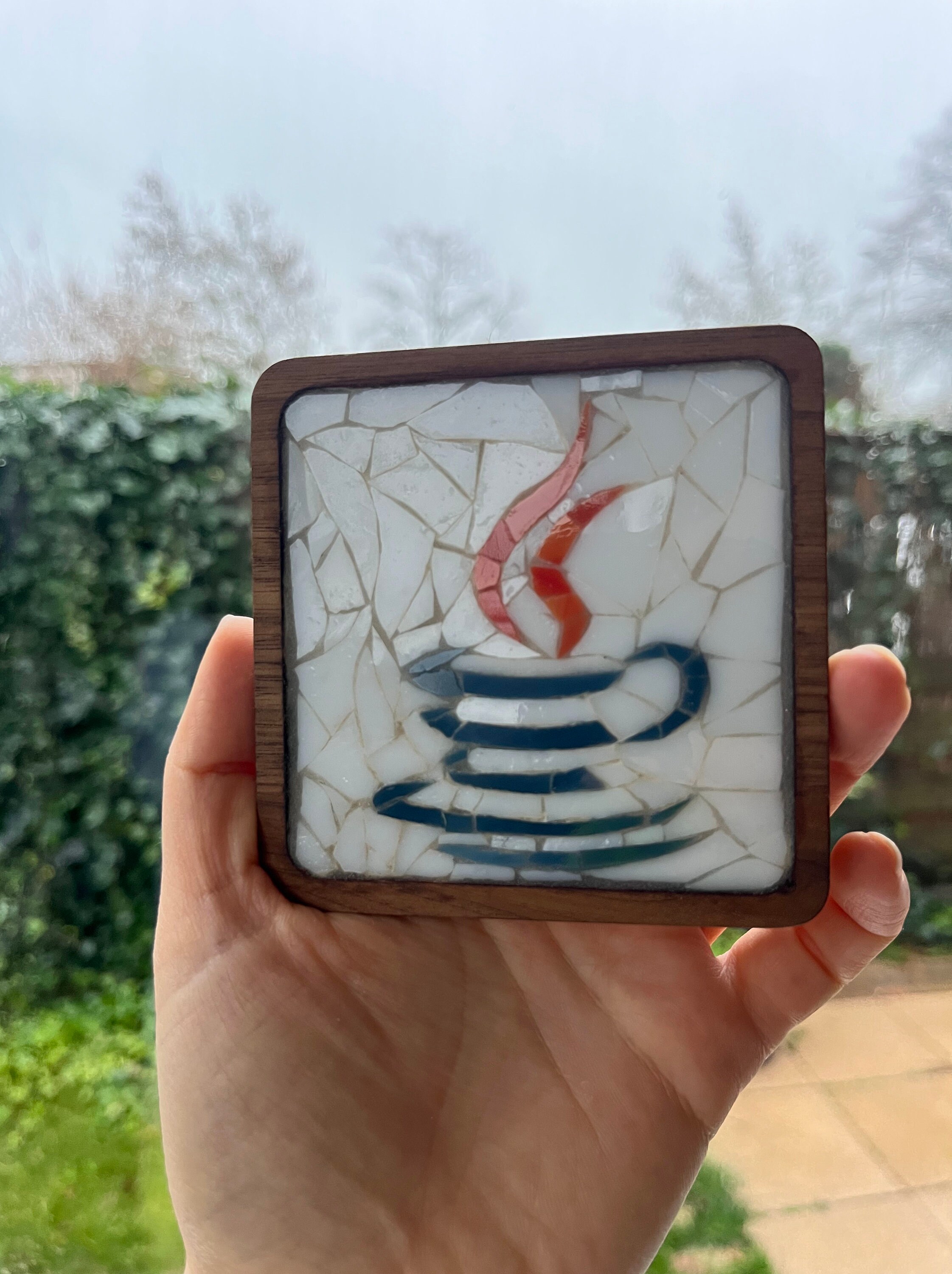 Mozaik Cup Coaster Java Theme - Etsy