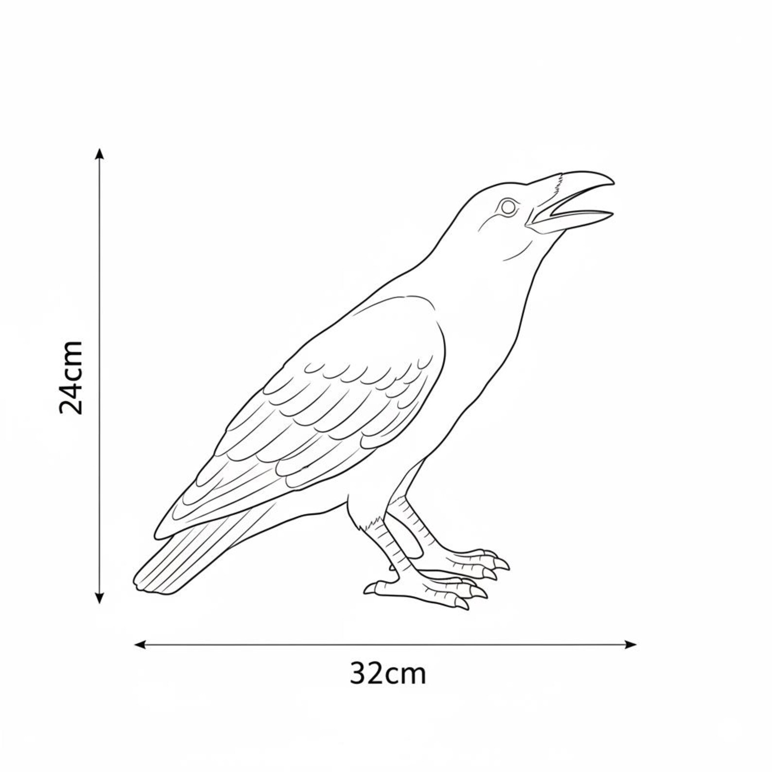 Raven Lamp Holder | Mystical Crow Decoration | Unique Table Lamp | Bird ...