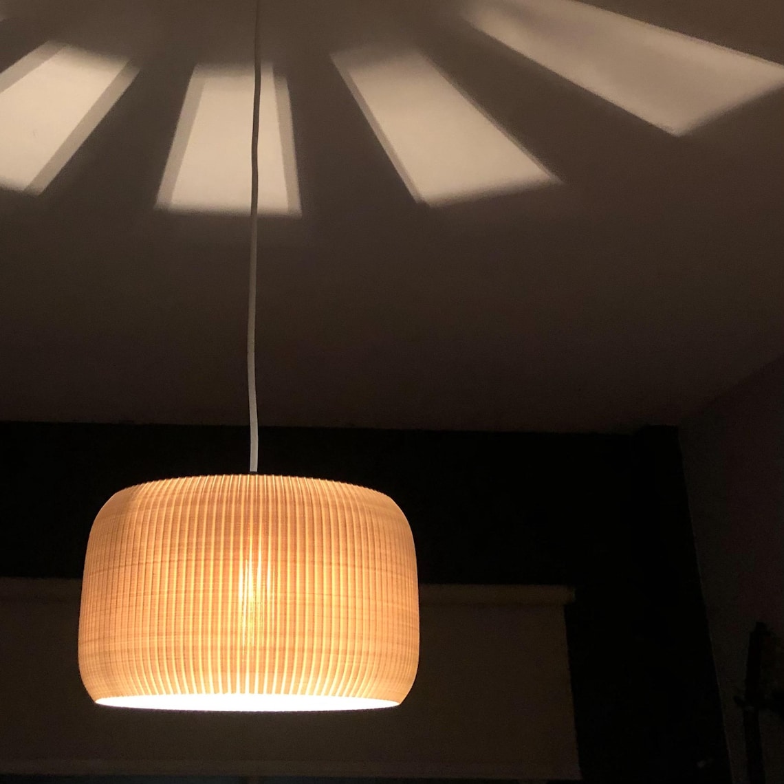 Lisboa Hanging Lamp Shade | Modern Pendant Light With Fluted Design ...