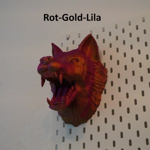 Wolf Headset Holder | 3D Printed Wall Mount | Gaming Headphone Stand ...