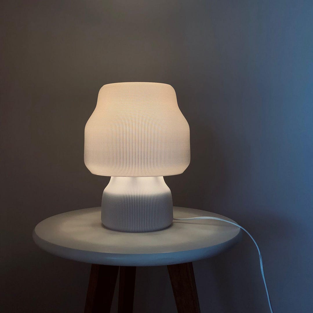 Capri Table Lamp | 3D Printed | Wave Pattern Design | Sustainable ...