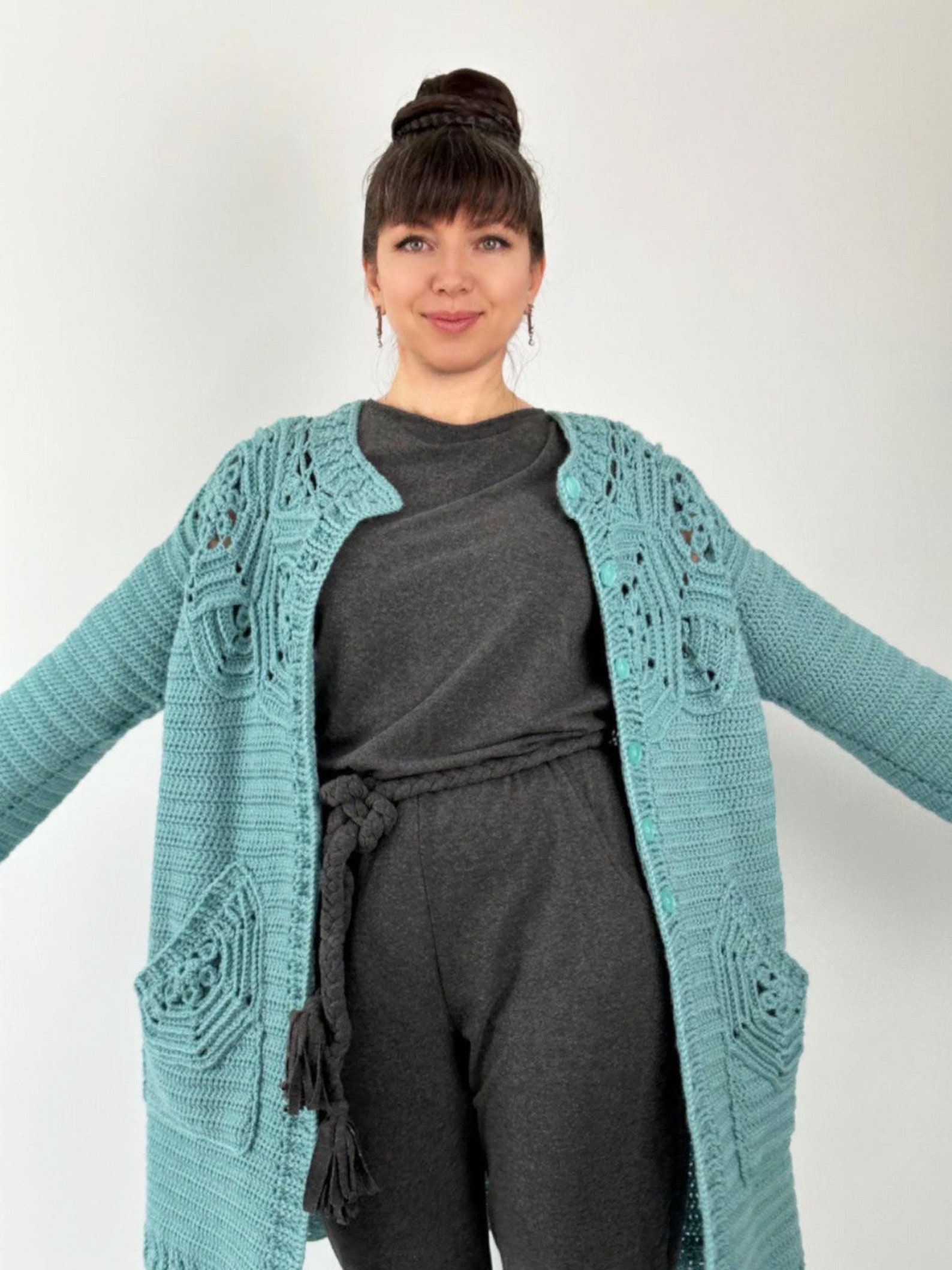 Crochet Long Cardigan Pattern/ Crochet Cardigan Pattern - Etsy