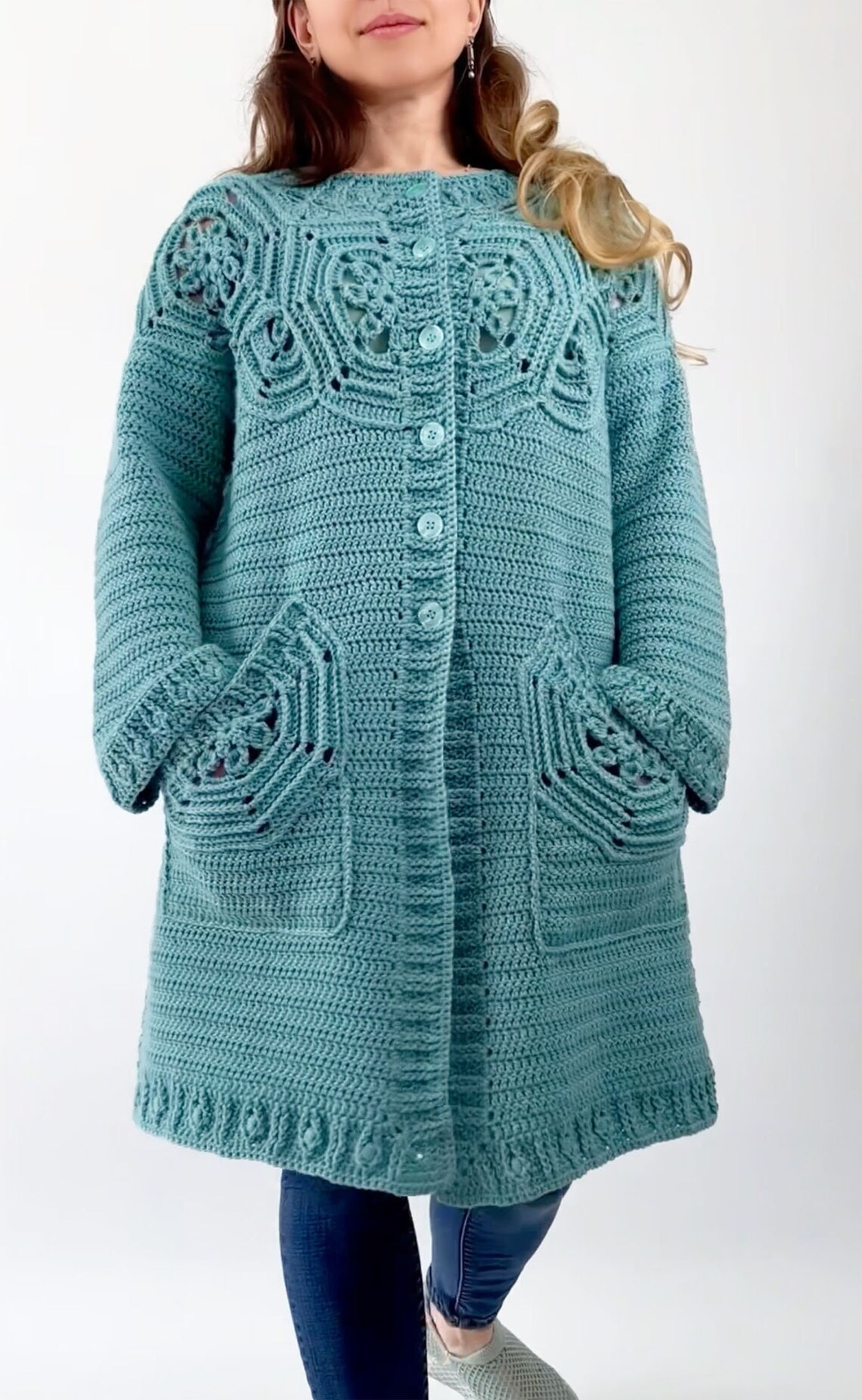 Crochet Long Cardigan Pattern/ Crochet Cardigan Pattern - Etsy