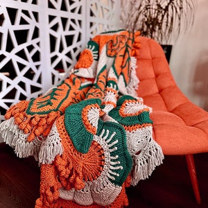 Floral Blooms Crochet Blanket Pattern - Etsy