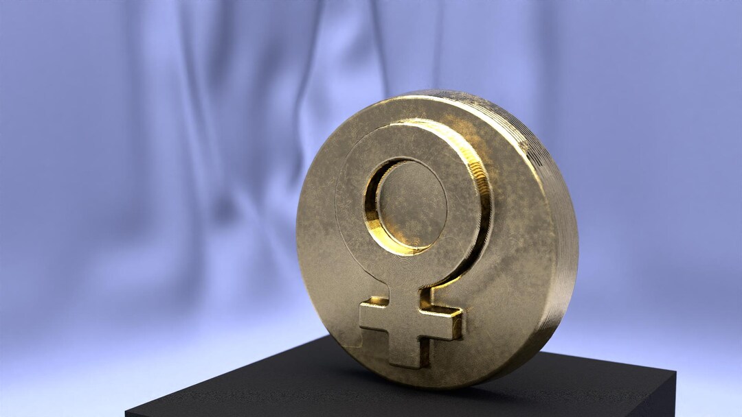 Female Symbol Medallion – Copper, Silver, or Nordic Gold – Feminine ...