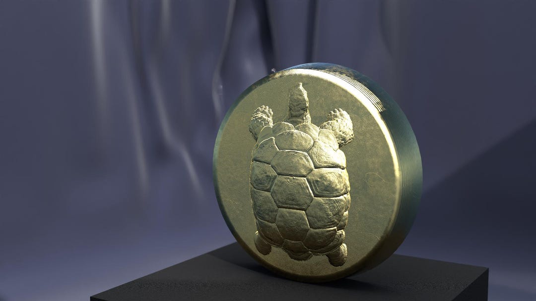 Giant Turtle Medallion – Copper, Silver, or Nordic Gold – Wisdom and ...