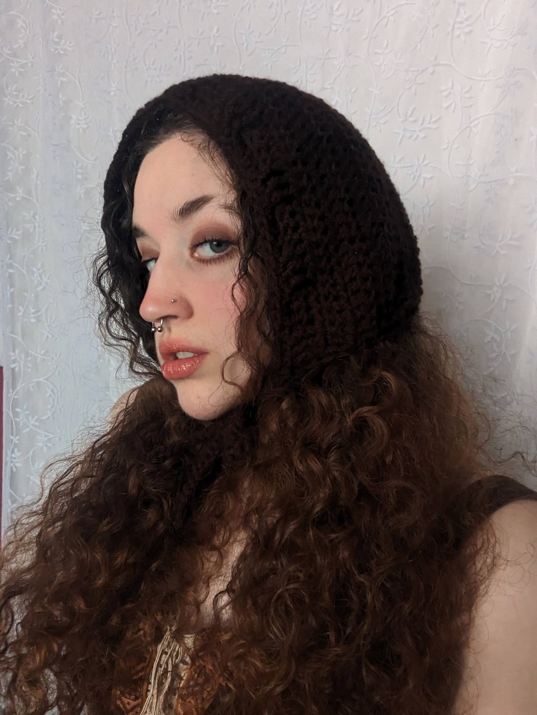 Crochet Brown Bonnet Handmade Cute Bonnet With Ties - Etsy