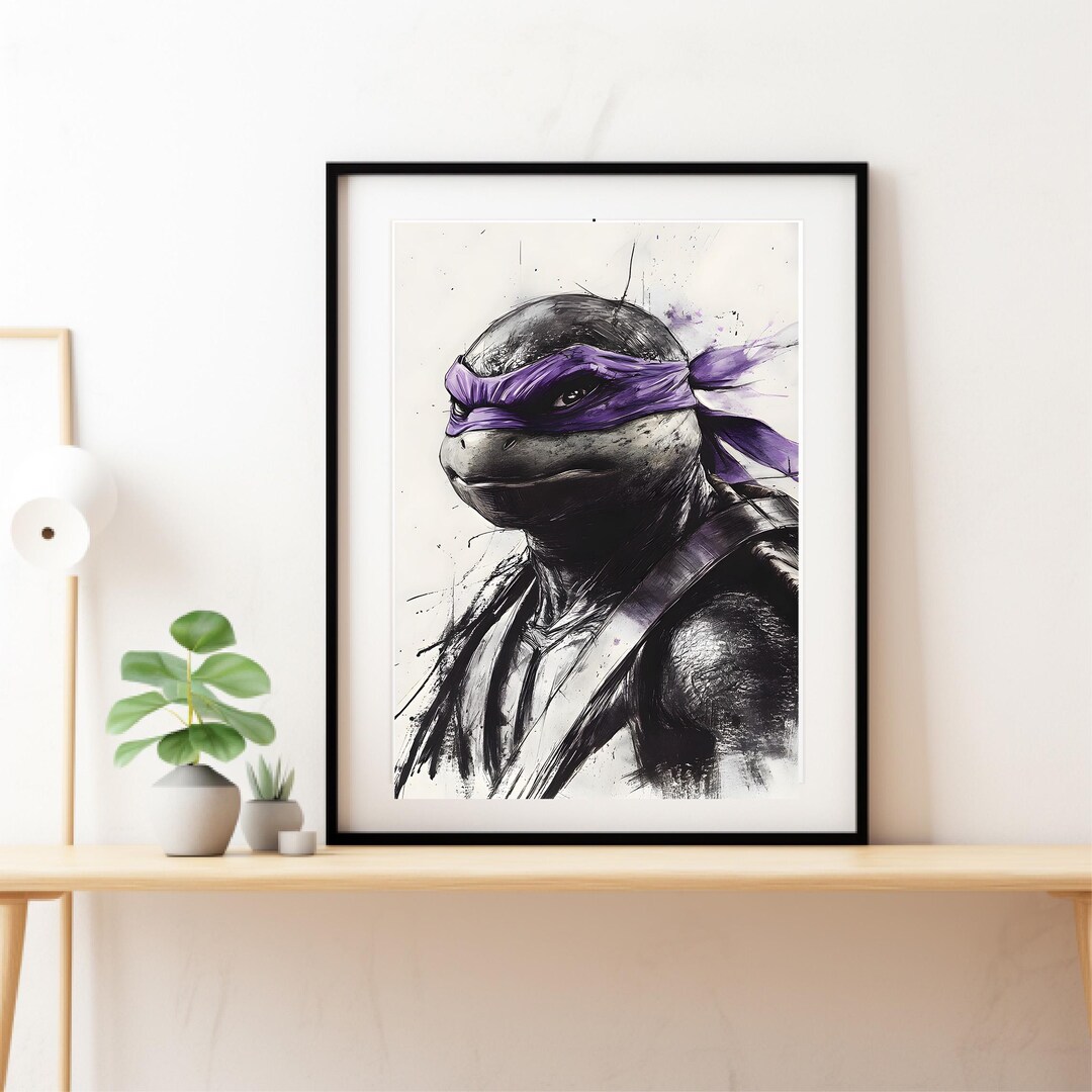 Donatello Turtle Digital Art Print , Boys Room Decor, Donatello Nina ...