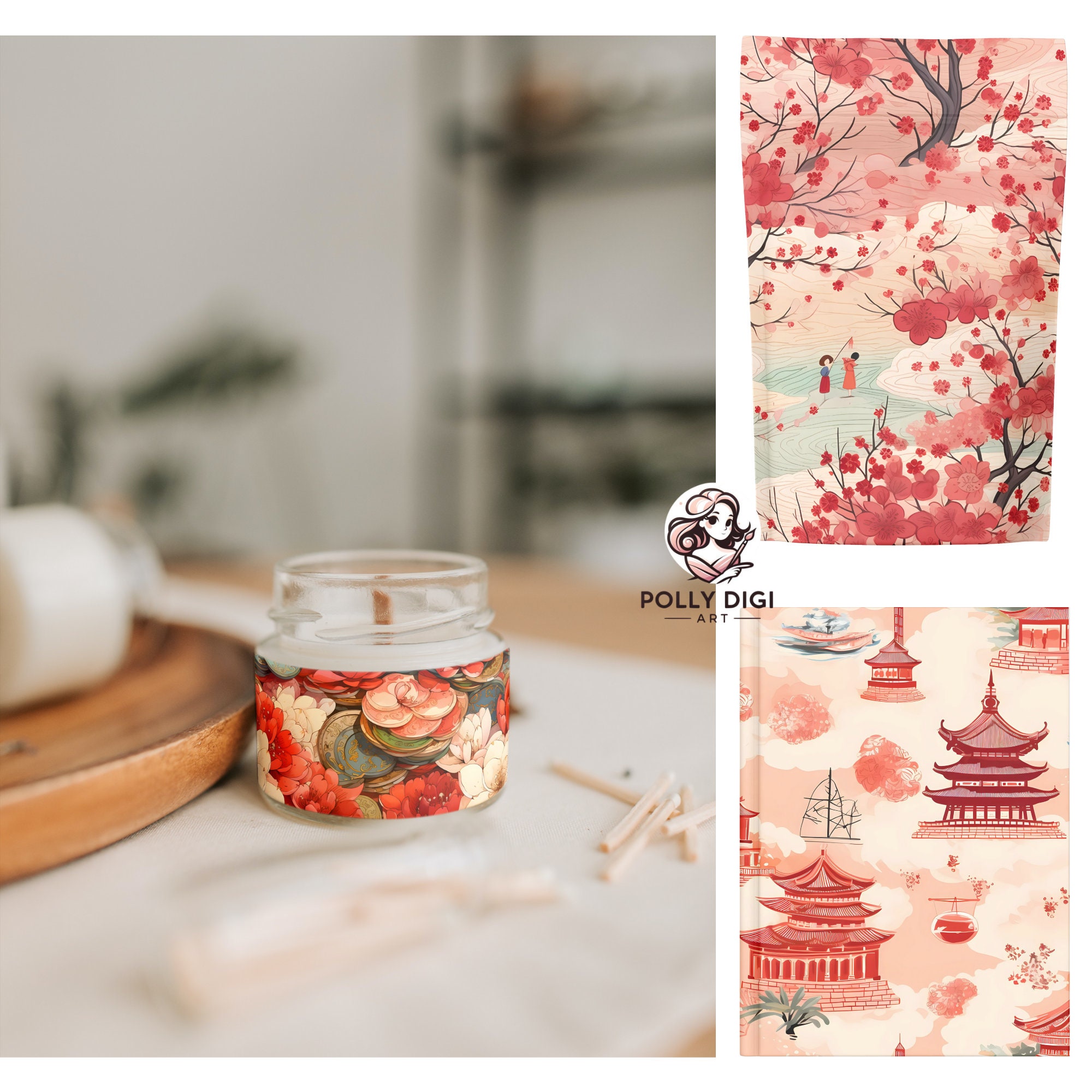 12 Chinese New Year Patterns Seamless Watercolor Lunar New Year JPG ...