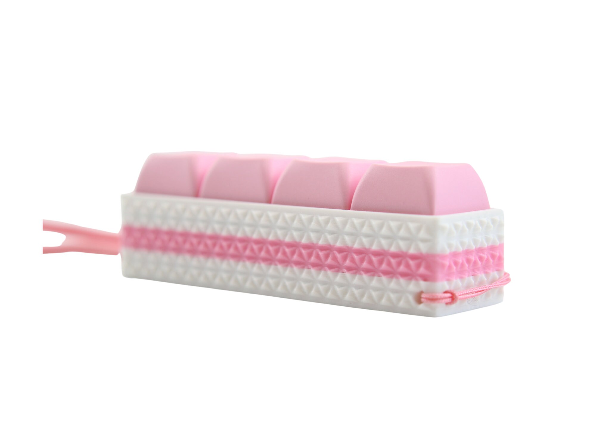 Clicky Club 4 Keycaps Fidget Clicker White and Pink - Etsy