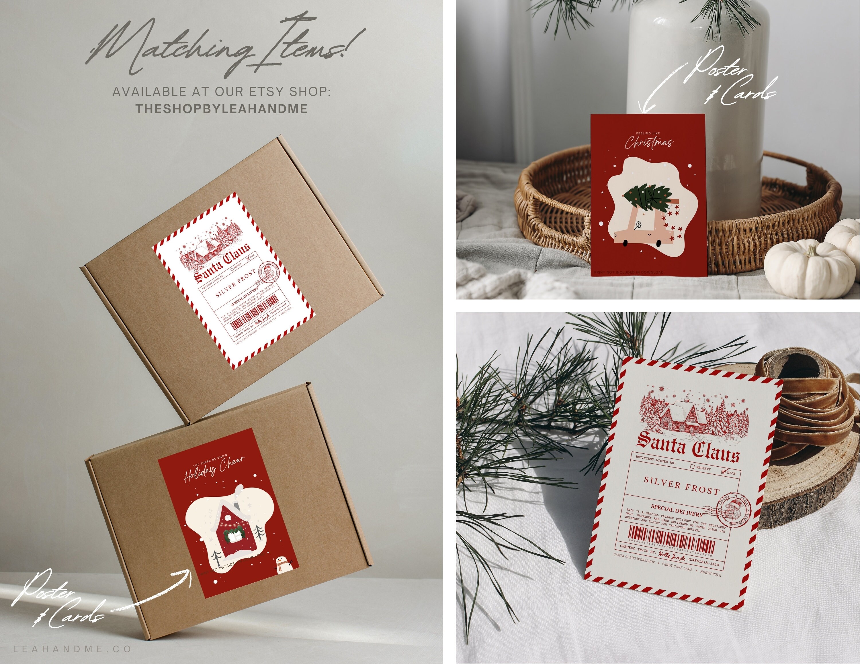 Printable Santa Mailing Label - Santa Express Christmas Shipping Label ...