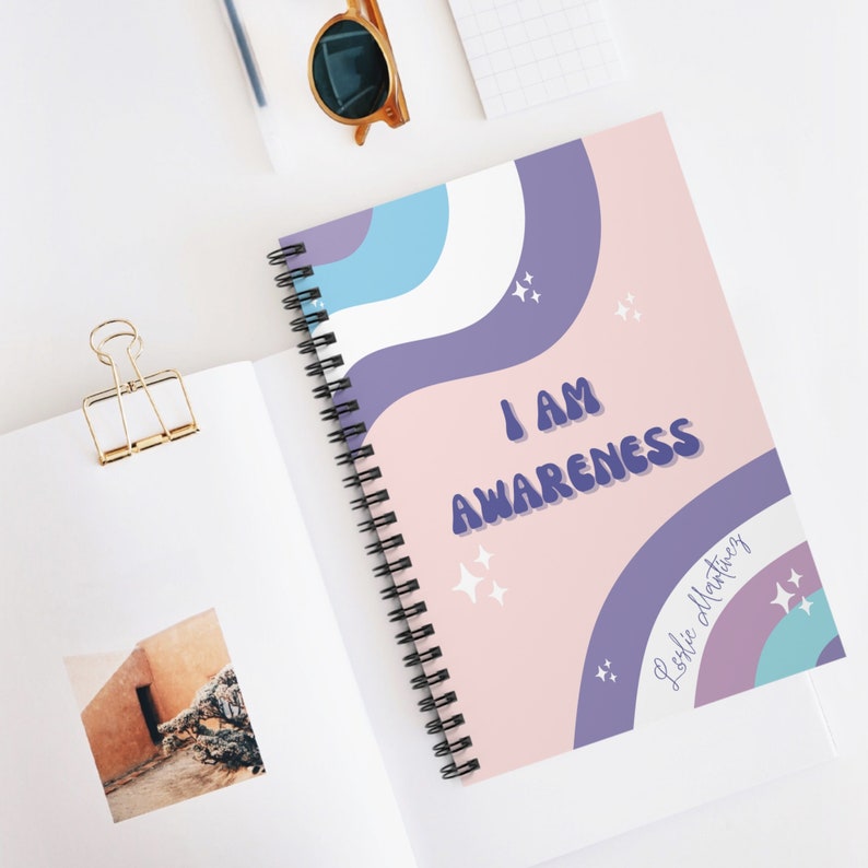 I Am Awareness Personalized Spiral Notebook Ruled Line Custom ...