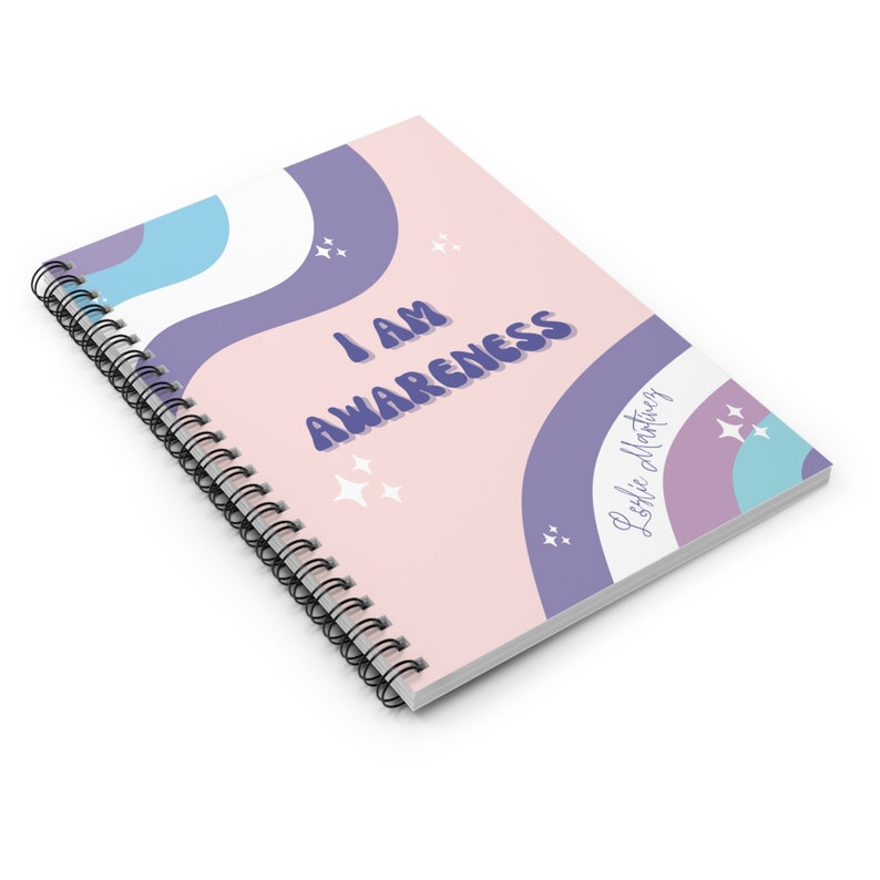 I Am Awareness Personalized Spiral Notebook Ruled Line Custom ...