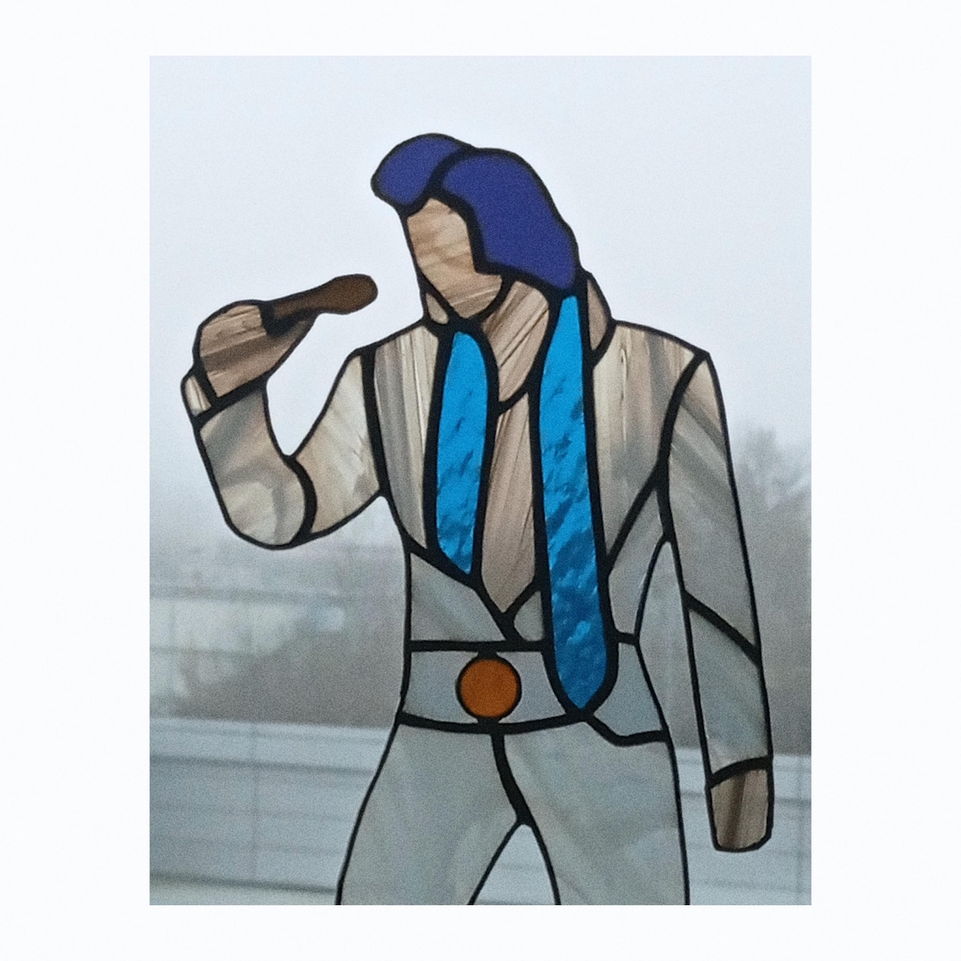 Elvis Presley Stained Glass - Etsy