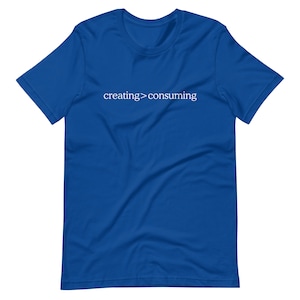 Content Creator Shirt, Artist Tee, Gift for Makers, Environmentalist - Etsy