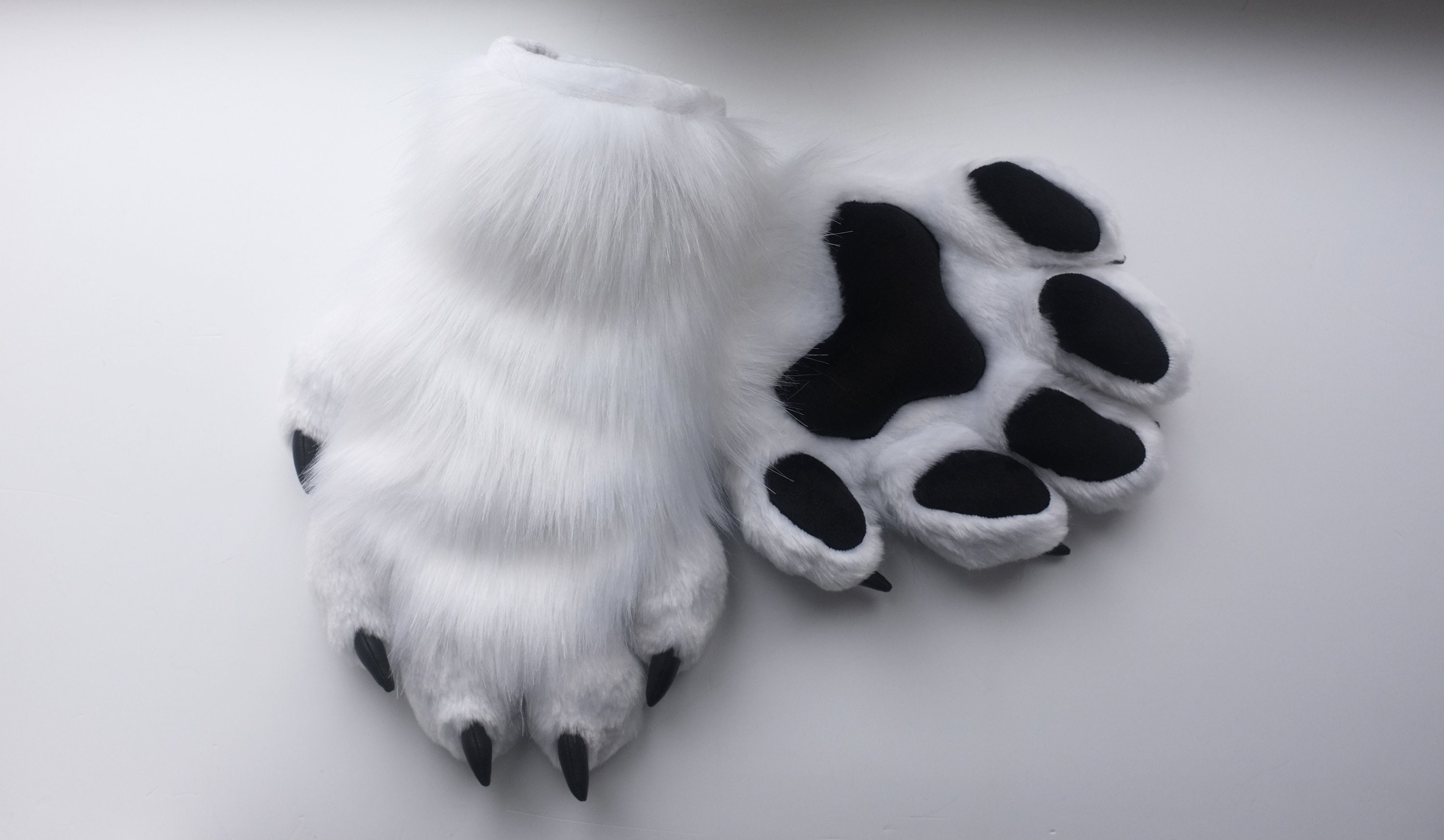 Five Finger Fursuit Paws, Fursuit Furry Paws, White Animal Paws - Etsy