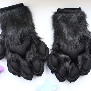 Black Five Finger Fursuit Paws - Etsy