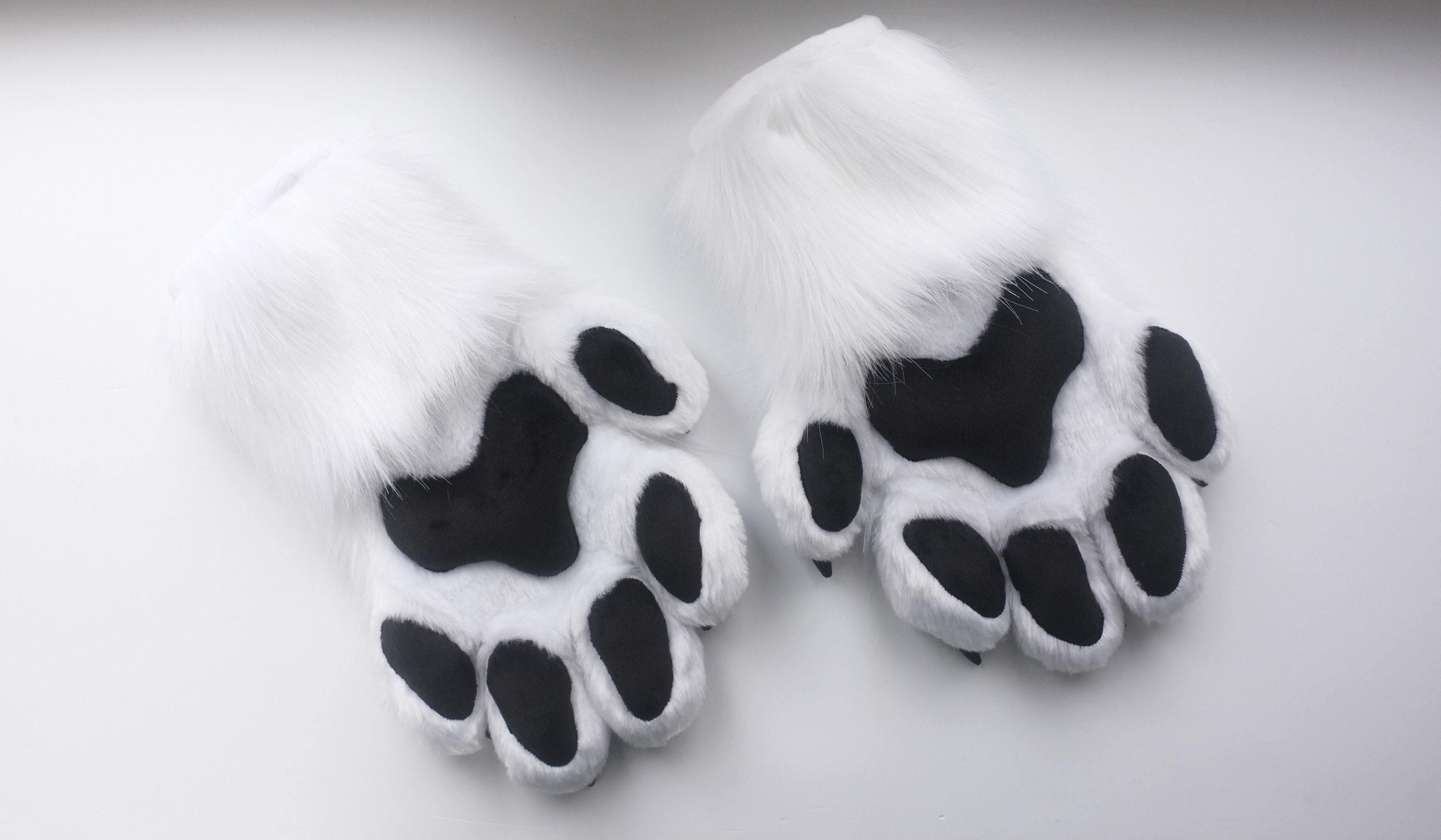 Five Finger Fursuit Paws, Fursuit Furry Paws, White Animal Paws - Etsy