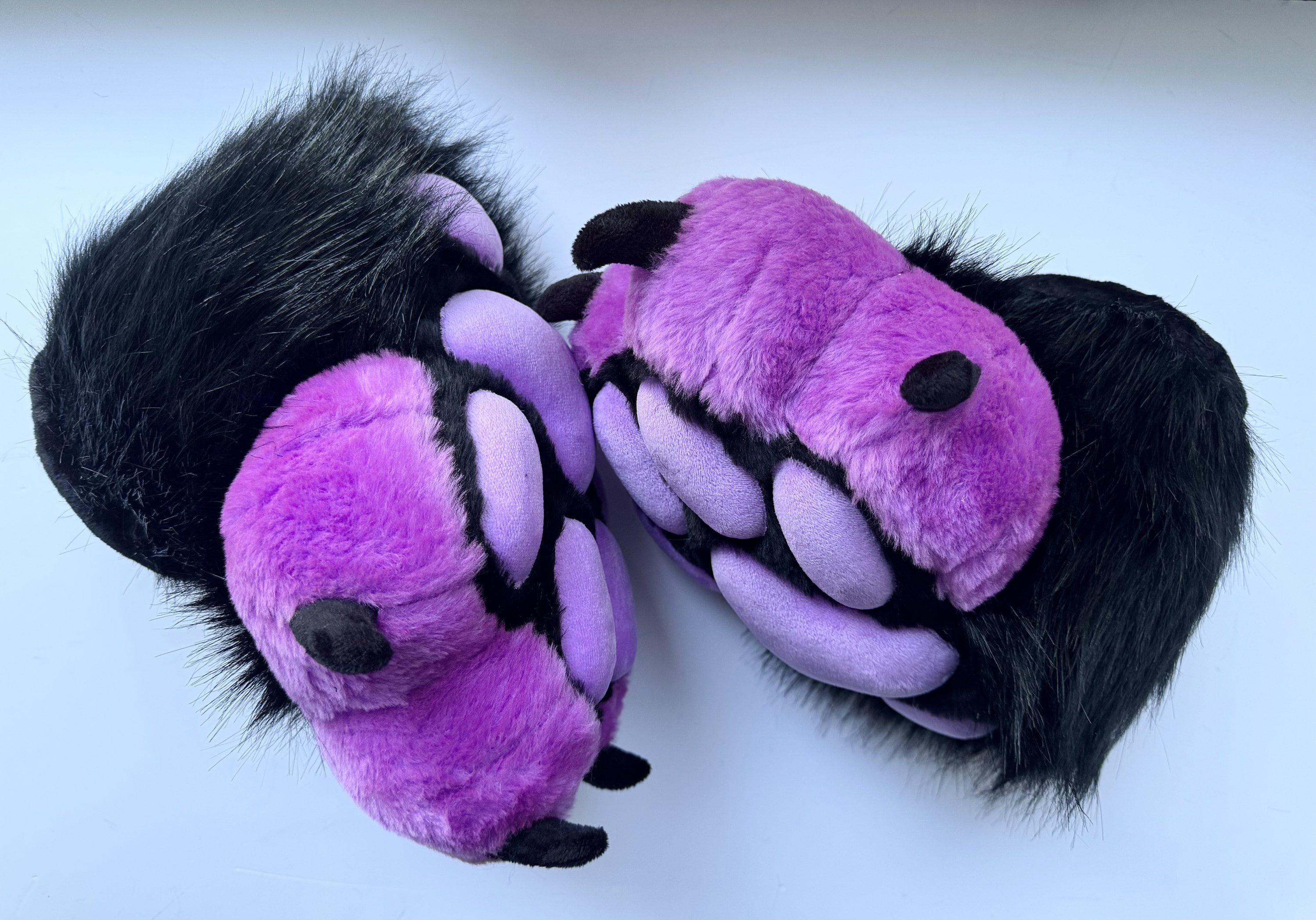 Purple Fursuit Feet Paws, Black Purple Furry Paws - Etsy