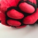 Fursuit Partial, Red Fursuit Feet Paws, Red Fursuit Handpaws - Etsy