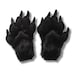 Five Finger Fursuit Paws Black With Extra Large Claws - Etsy