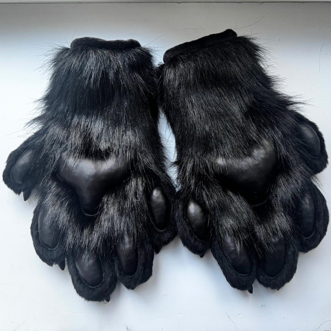 Five Finger Paws With Faux Leather Pads and Finger Escapes - Etsy